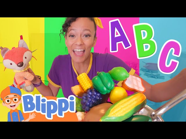 Meekah Learns ABC Letters with Alphabet Soup! | Blippi - Learn Colors ...