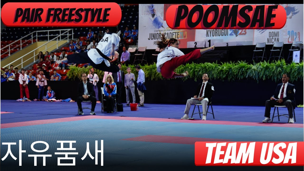 -17 Pair Freestyle Poomsae | Team USA | 2023 Pan Am Taekwondo ...