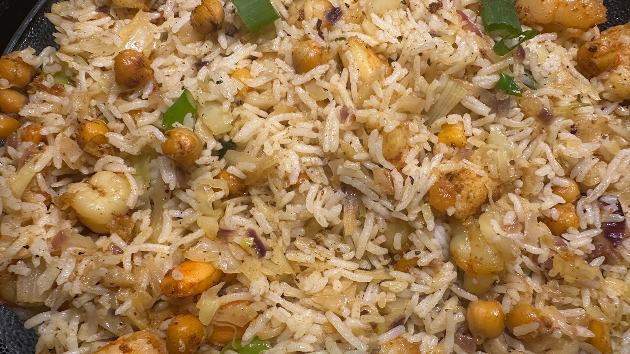 Prawn and Channa Fried Rice Recipe in Tamil | Prawn Fried Rice Recipe ...