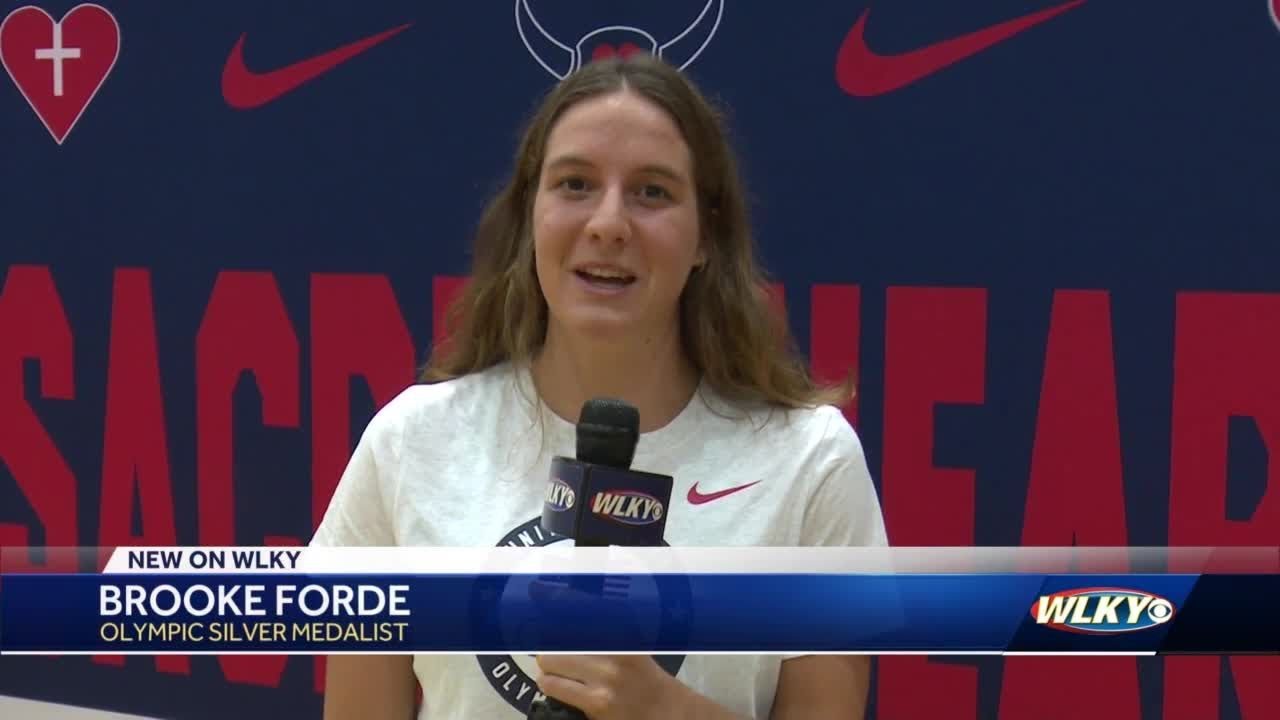 Olympic silver medalist Brooke Forde receives big welcome home at alma ...