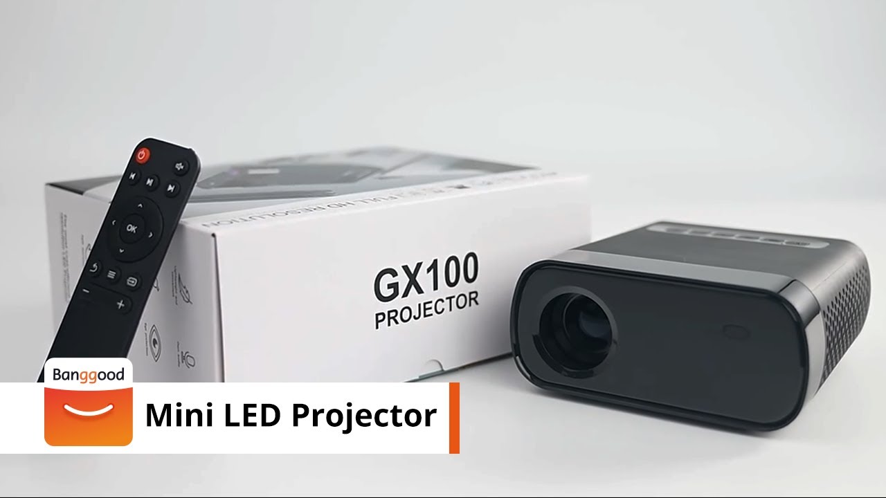 Foqucy GX100 Mini LED Projector / 1800Lumens / 2000:1 Contrast Ratio ...