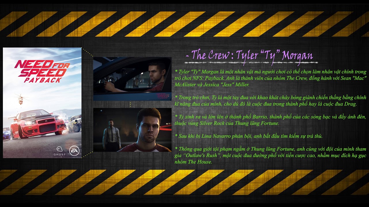 NFS VN - NFS PayBack - The Crew : Tyler Morgan - YouTube