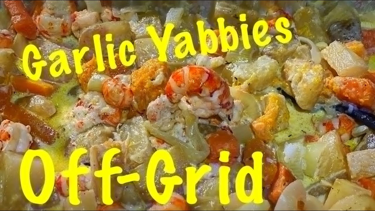 How to clean & cook off-grid garlic Yabbies. Soooooooo good. - YouTube