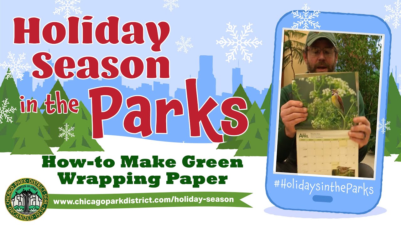 Holiday Season in the Parks: How-to Make Green Wrapping Paper - YouTube