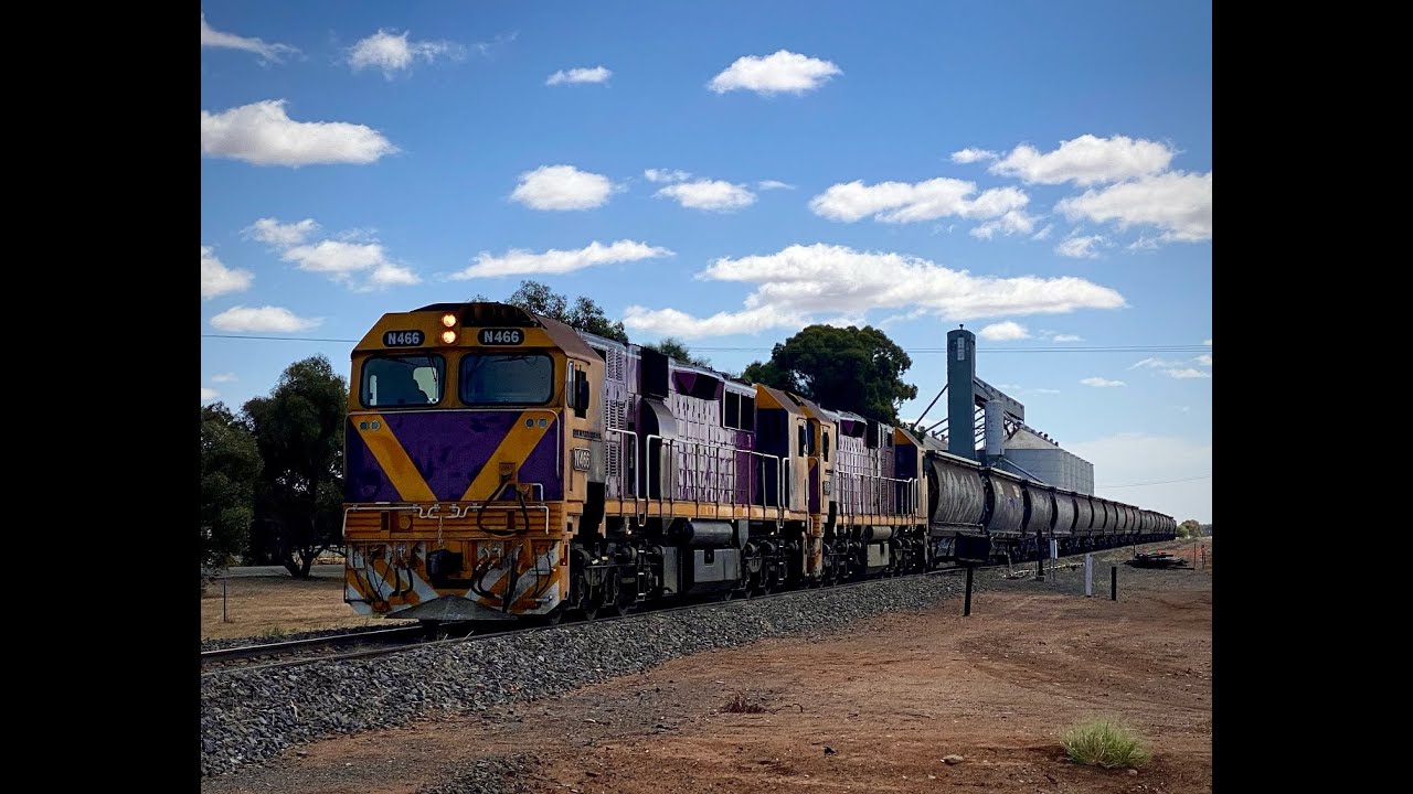 Double N's on SSR's 9196 up Nullawil grain in Wycheproof 20/3/24 - YouTube