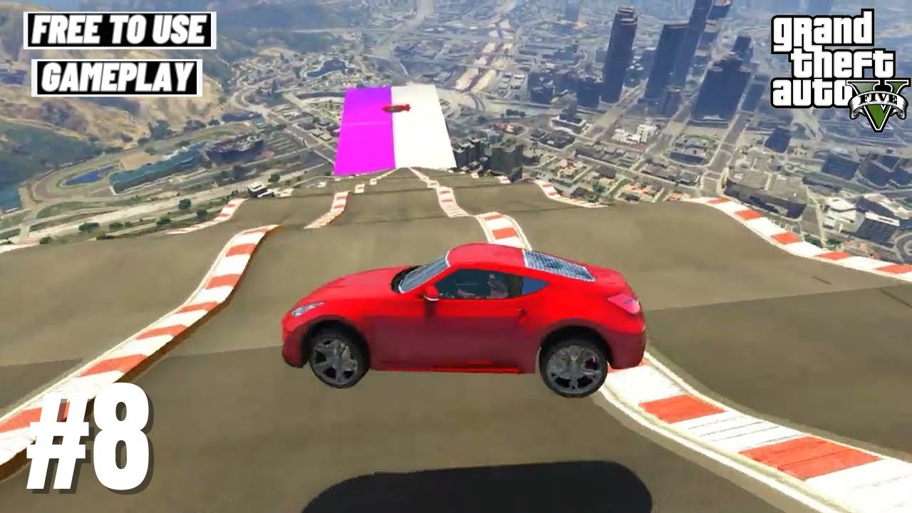 GTA 5 No Copyright Gameplay #8 | Free To Use | Mega Ramp | Ultra ...