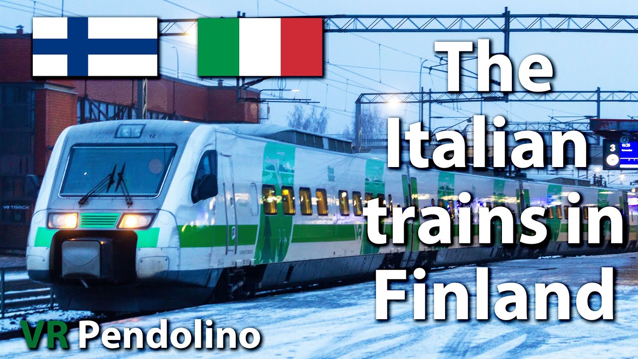 The Italian trains in Finland | VR Pendolino train journey from Pieksämäki to Tampere in EKO ...