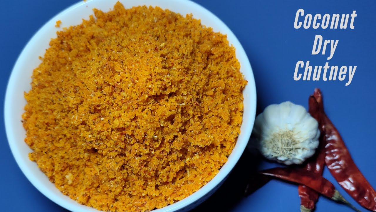 Garlic Coconut Dry Chutney Recipe I लहसुन नारियल की सुखी चटनी I Vada ...