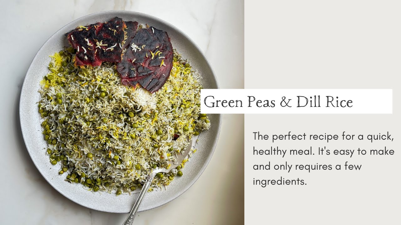 How to make Green Pea and Dill Rice | Cooking with Zahra - YouTube