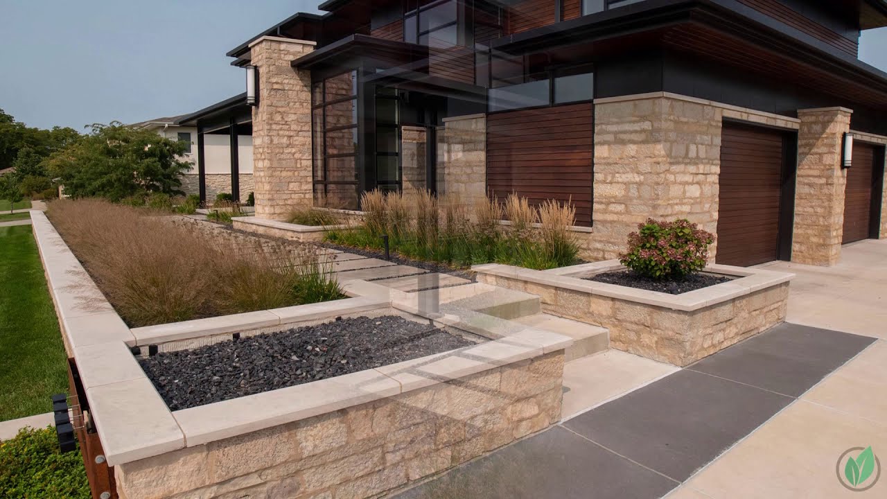 Prairie Style Landscape Design Frank Lloyd Wright Style Luxury Home In