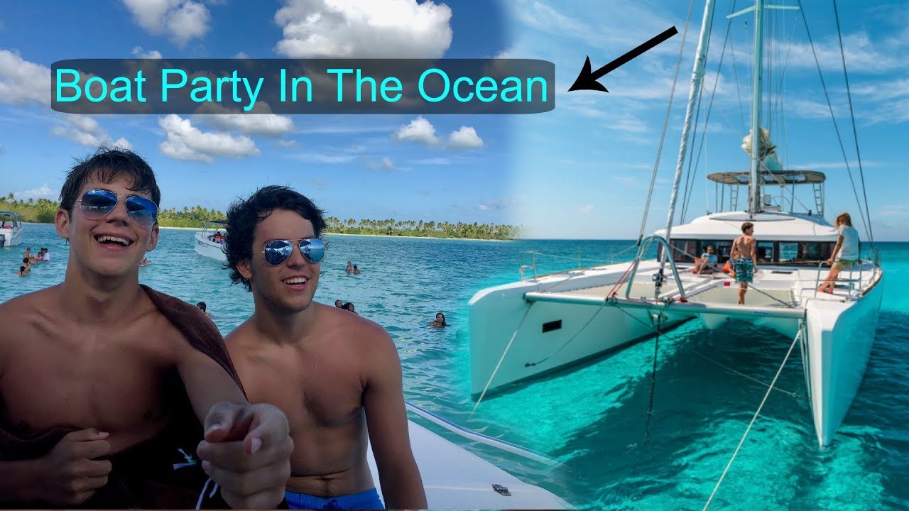 BOAT PARTY IN THE CARIBBEAN OCEAN!! *YACHT PARTY* - YouTube