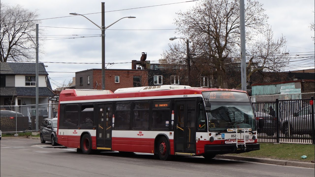 (Full Ride Video) TTC 2016 Novabus LFS Diesel 8526 on 113 Danforth ...