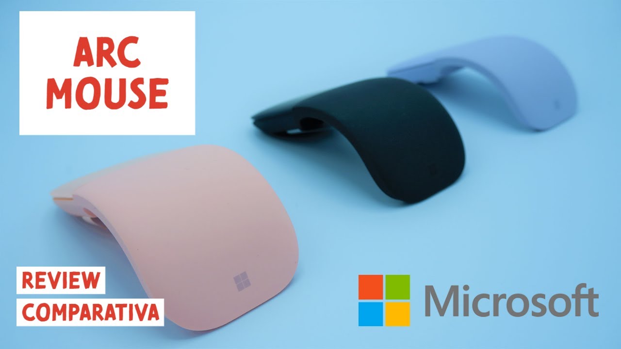 Microsoft ARC MOUSE REVIEW & UNBOXING colores 🌹 ROSA 🟣 LILA ⚫ NEGRO ...