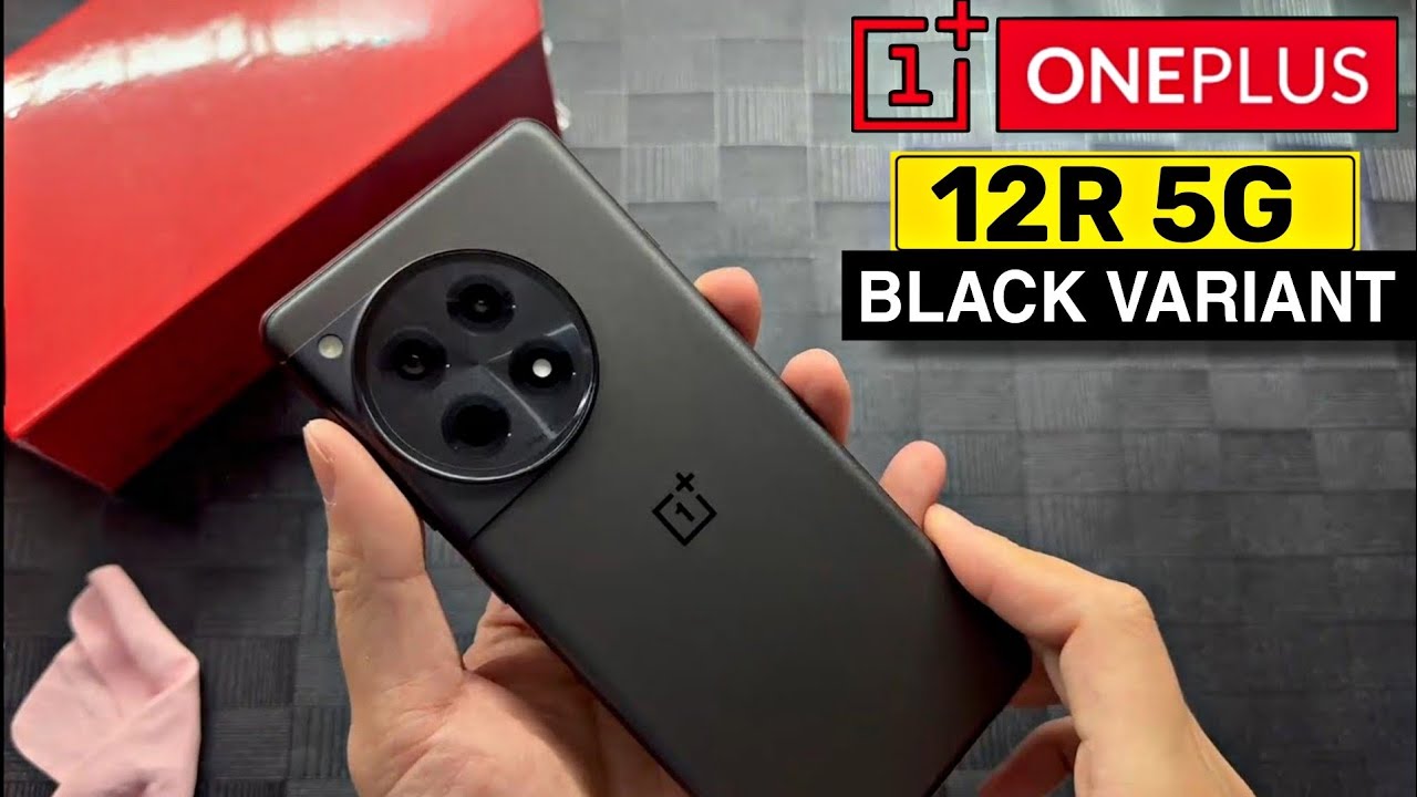 OnePlus 12R 5G Black Colour Variant Unboxing || Hands On Review || Price - YouTube
