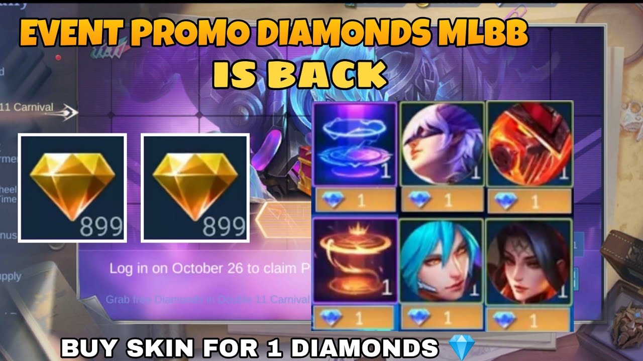 EVENT PROMO DIAMONDS IS BACK IN MOBILE LEGENDS - YouTube