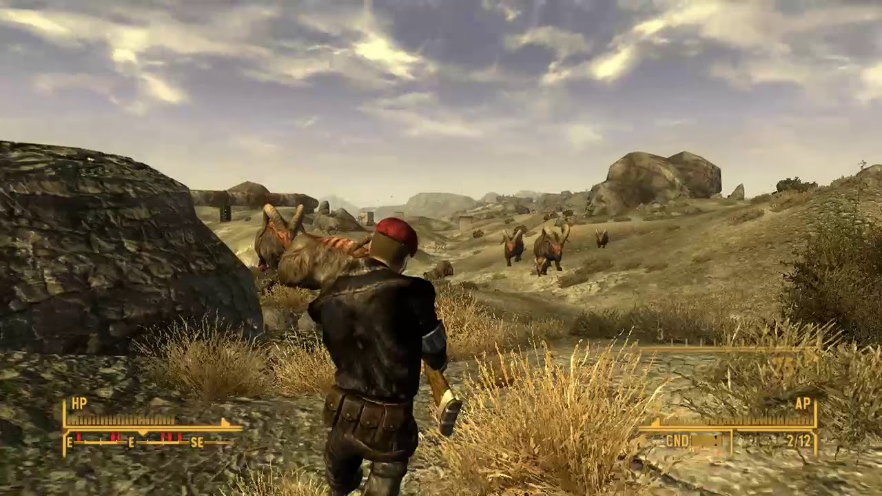 Fallout New Vegas: The air from a Bighorner headbutt sends me flying ...