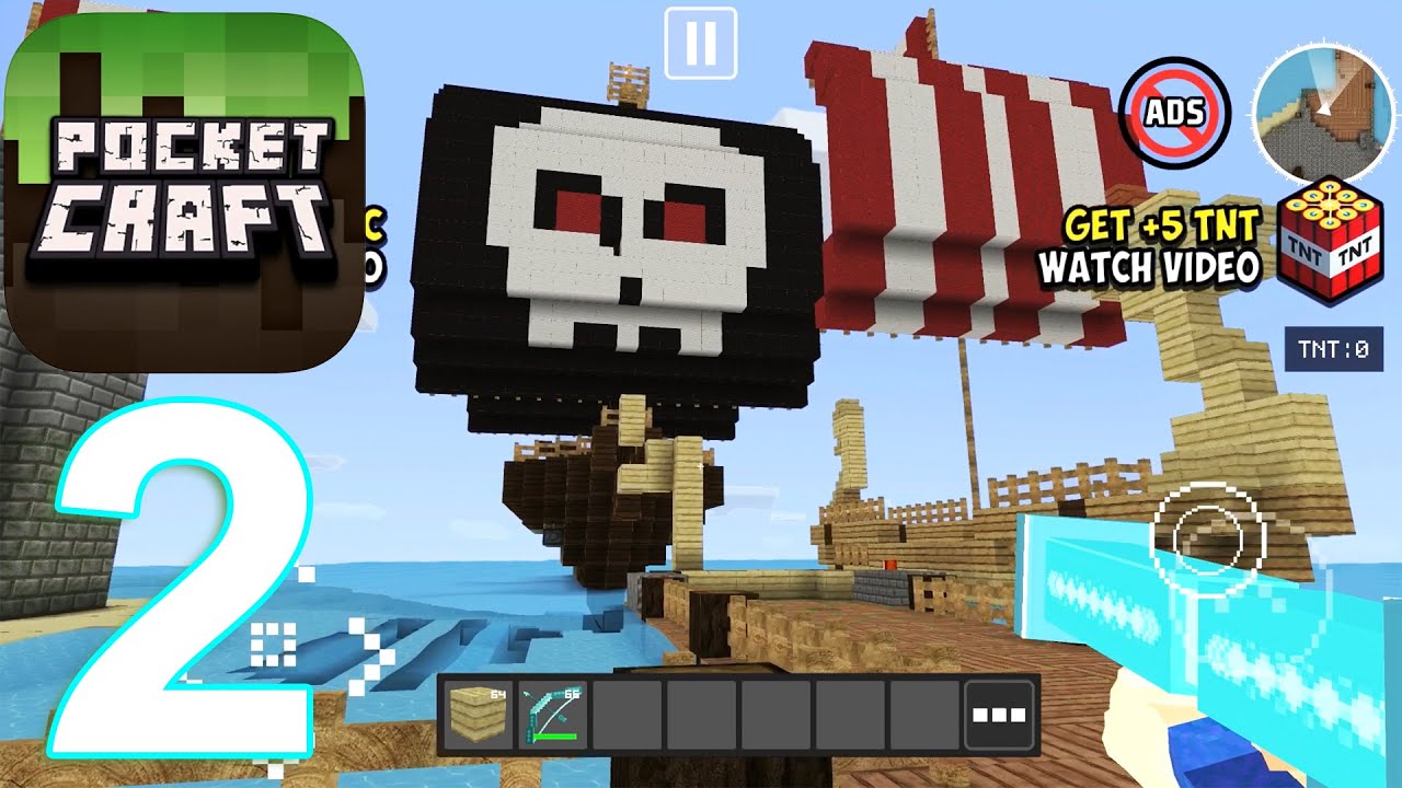 Pocket Craft Survivor Mode Gameplay Walkthrough Part 2 (IOS/Android ...