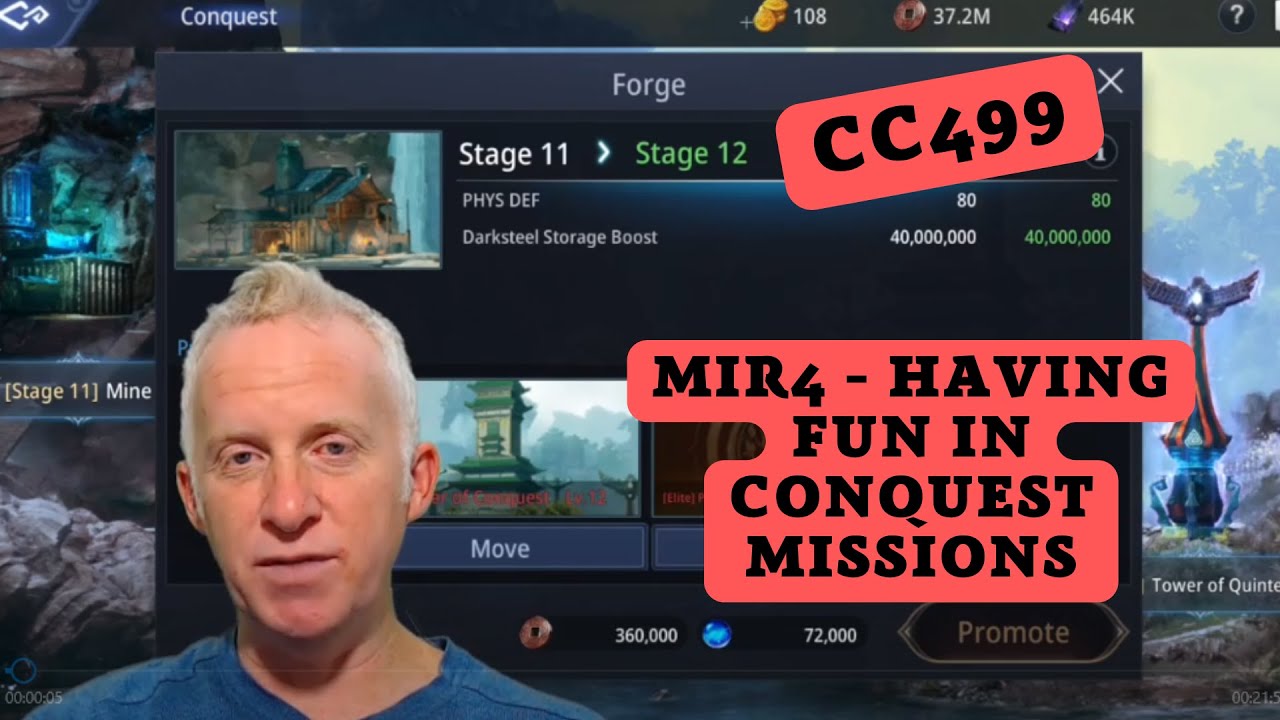 CC499 - MIR4 - Having Fun in Conquest Missions - YouTube