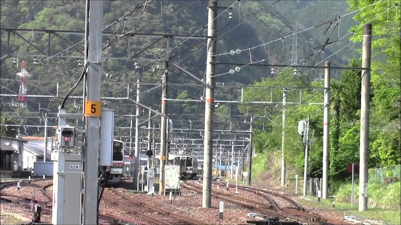 JR飯田線中部天竜駅JR Iida Line Chubu Tenryu Station 26/Apr/2015 - YouTube