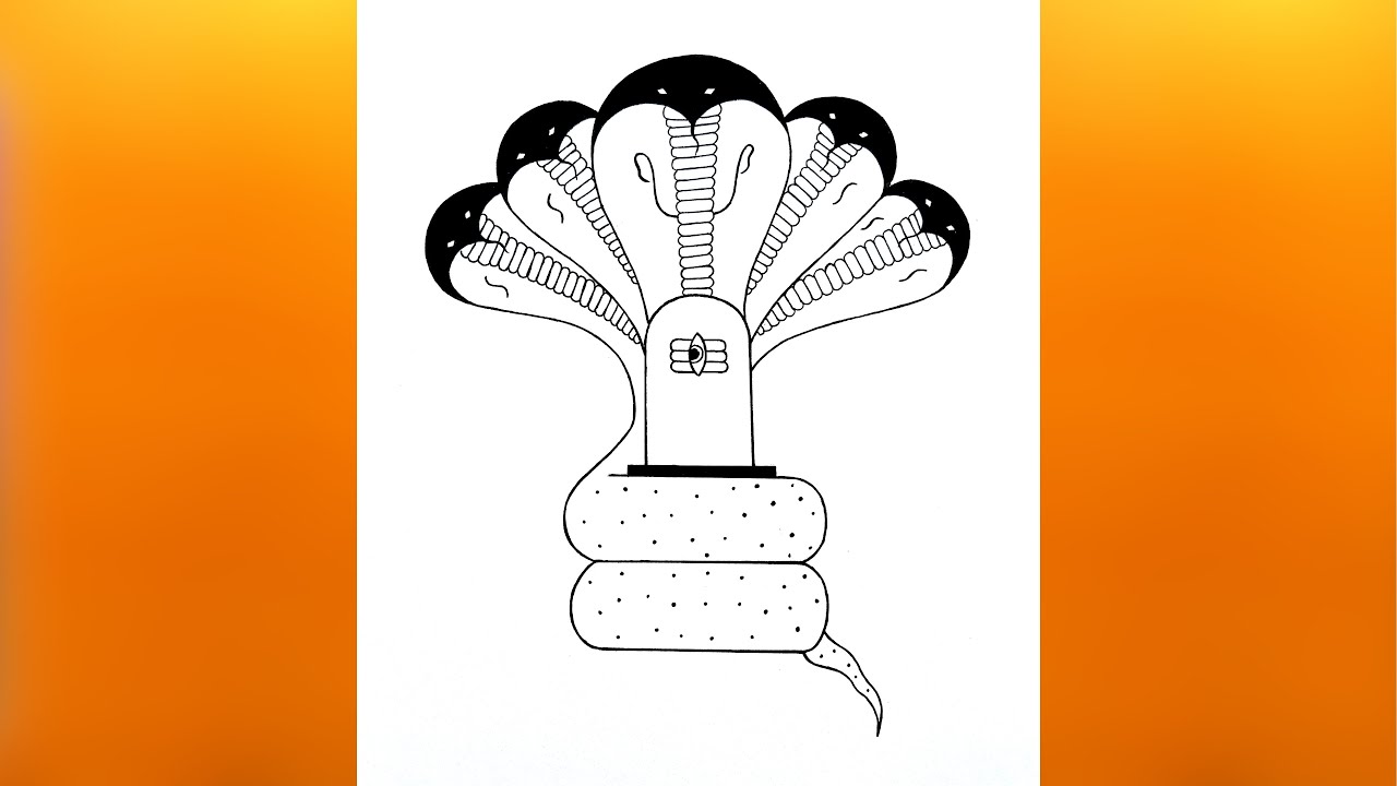 how to draw sivalingam | shiva lingam drawing | sketch of shivling ...
