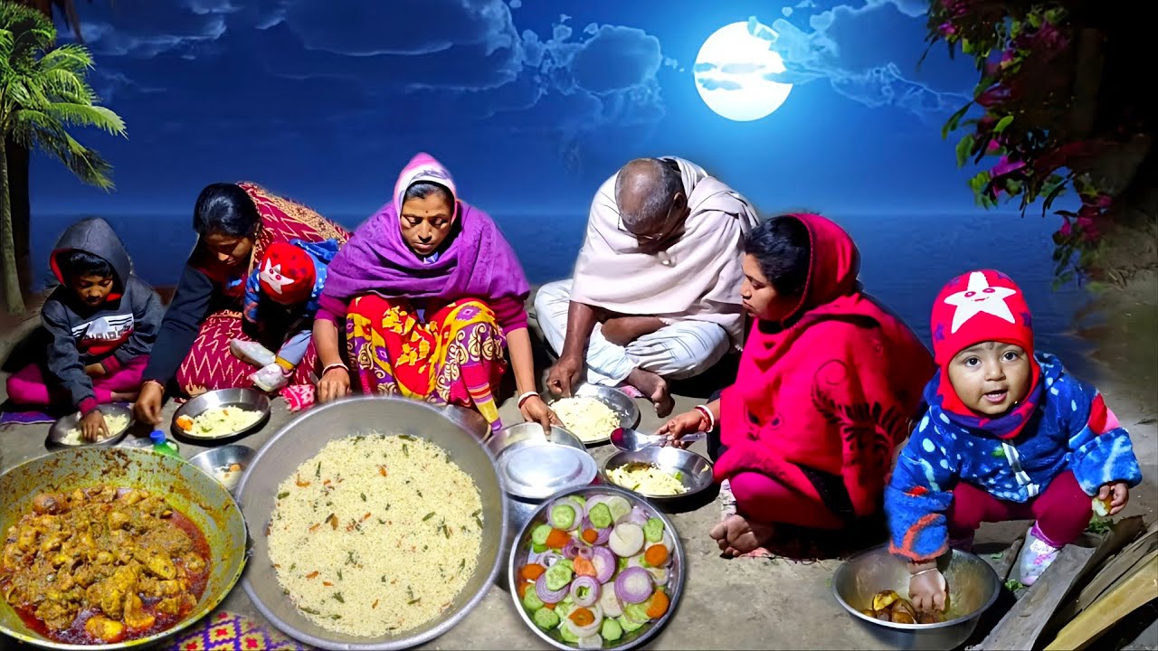 Unseen Village Life। Cooking Traditional Food Fried Rice,Chicken ...