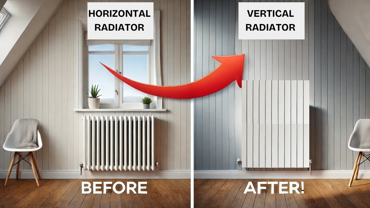 Radiator Relocation | How to Install a Vertical Radiator! 🔥 - YouTube