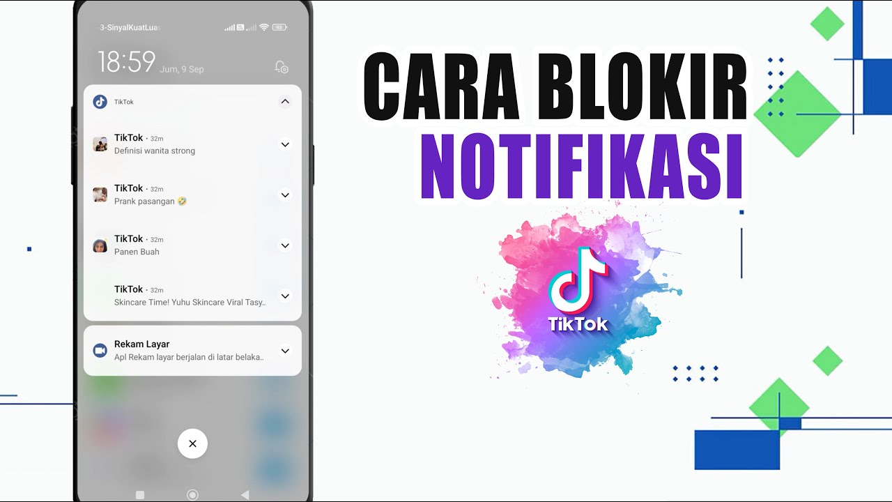 Cara Blokir Notifikasi Tiktok Di Android - YouTube