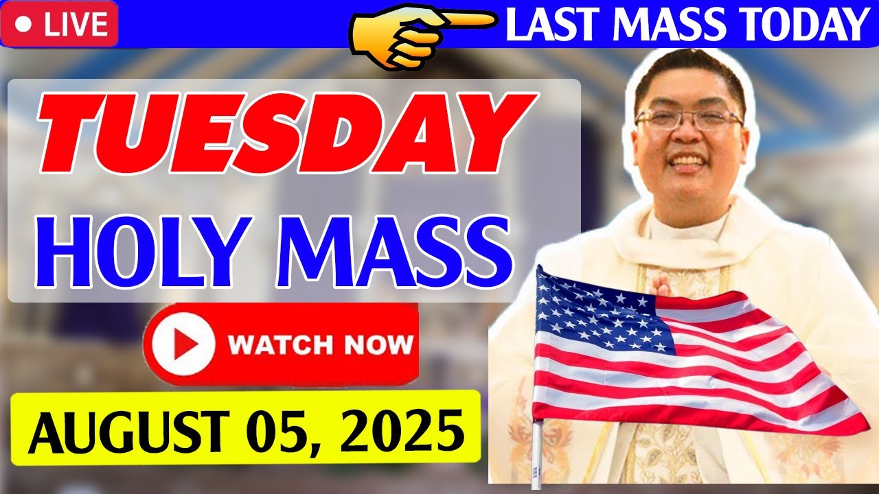 🔴TUESDAY FILIPINO LIVE MASS TODAY ONLINE II AUGUST 05 2025 II FR. JOWEL ...