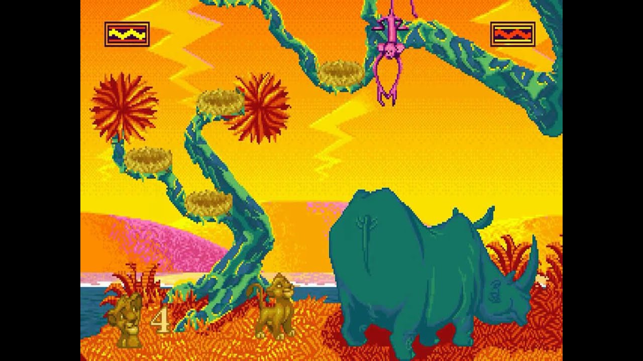 lionking the pc game 1994 라이온킹 고전 게임 아케이드 - YouTube