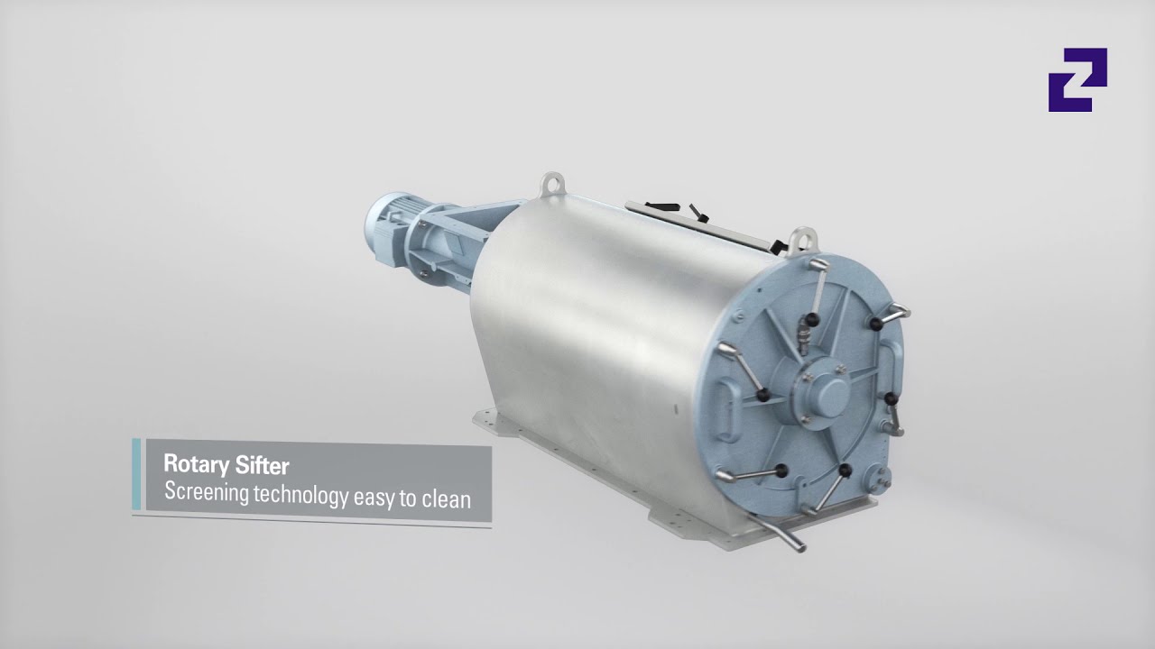 Zeppelin Rotary Sifter Easy to clean - YouTube