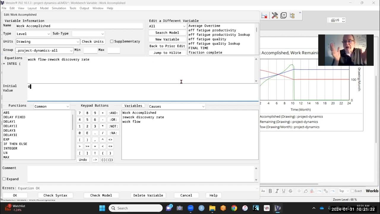 Week 3 Demo: project dynamics Vensim model overview - YouTube