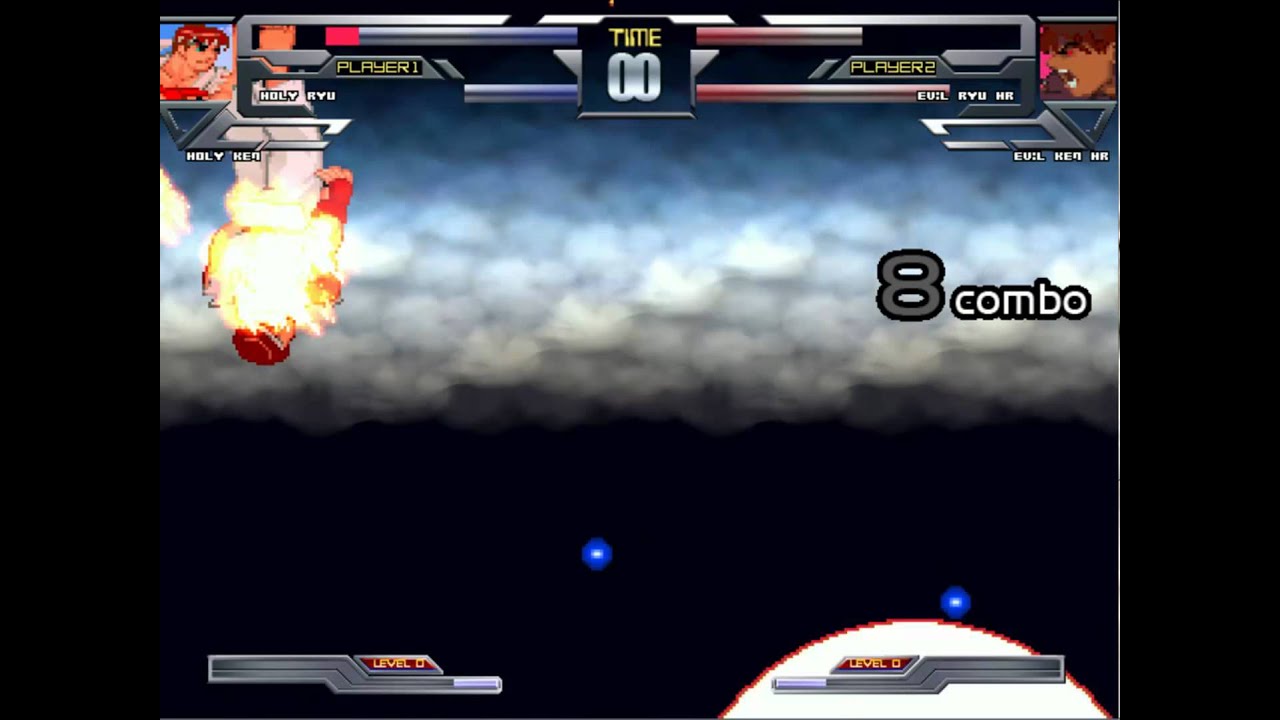MUGEN Fight 1 - Holy Ryu and Holy Ken vs Evil Ryu and Evil Ken - YouTube