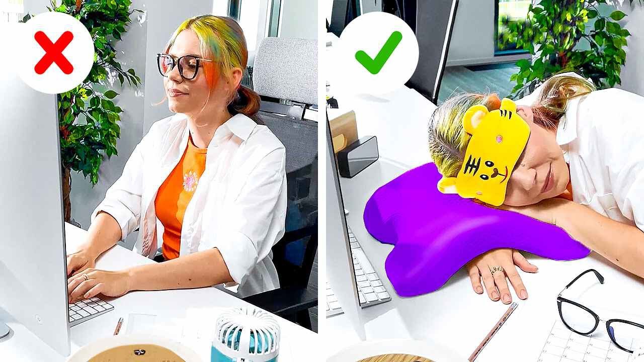 Fancy Gadget & Hacks For Your Office || How To Improve Mood At Work 👩🏻‍💻 - YouTube