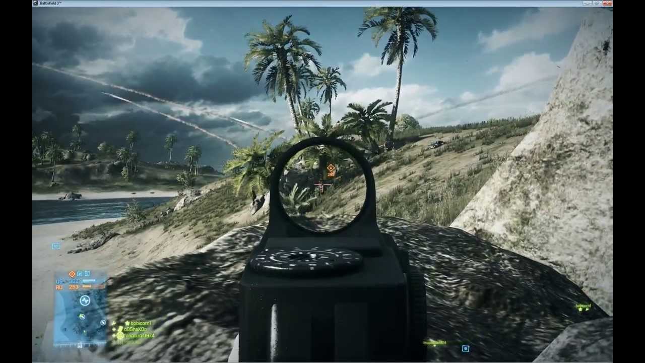 Battlefield 3 (BF3) - HC Wake Island - Conquest - Medic Gameplay - AEK ...