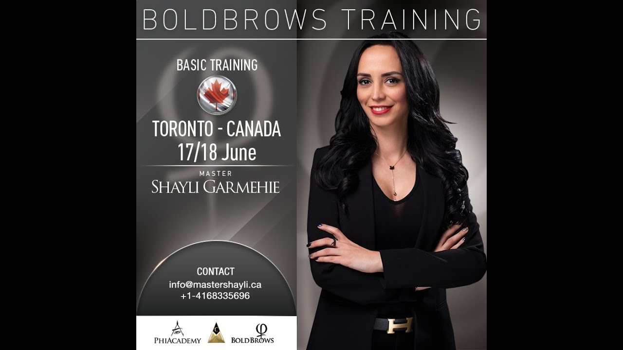 Master Shayli Toronto BoldBrows Training - YouTube