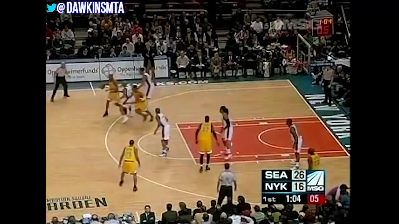 2007: Ray Allen (28pts) vs Stephon Marbury (40pts) - YouTube