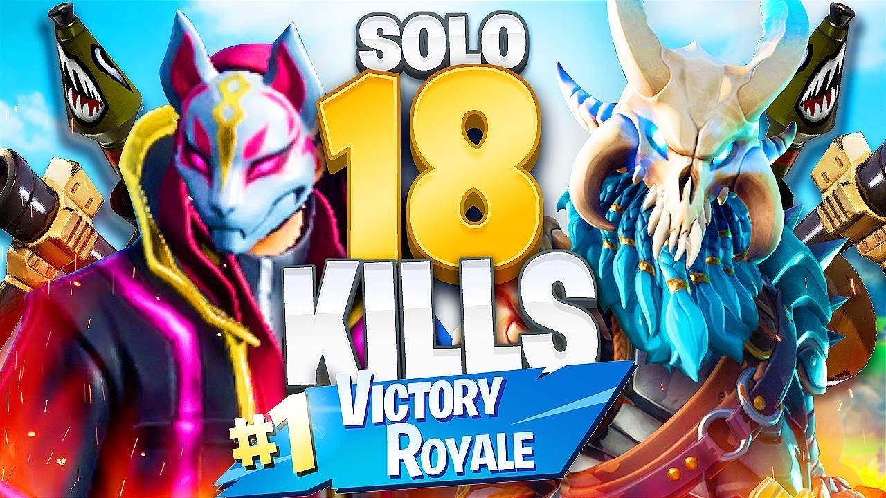 18 KILL SOLO WIN - FORTNITE BATTLE ROYALE - YouTube
