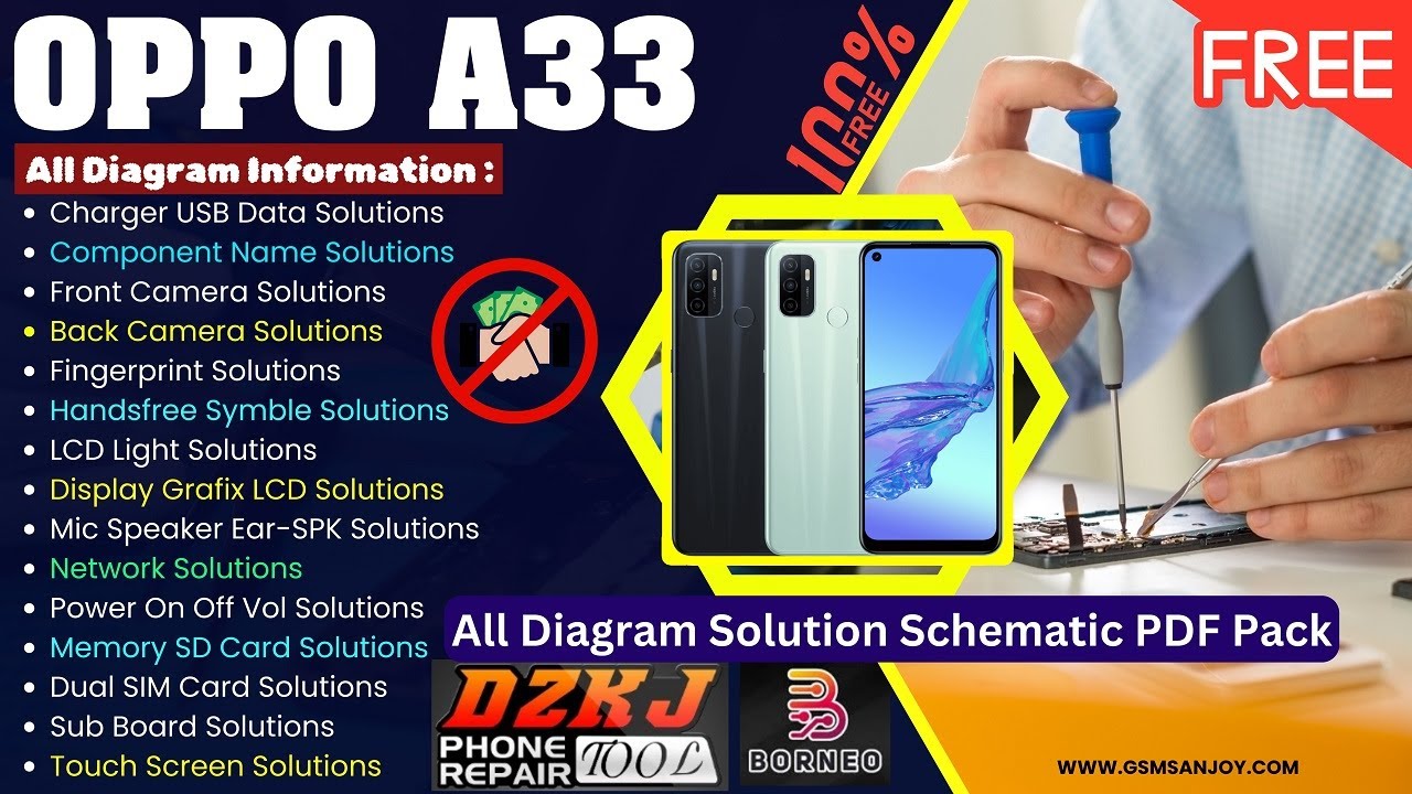 OPPO A33 All Hardware Diagram Solution Schematic Free - YouTube