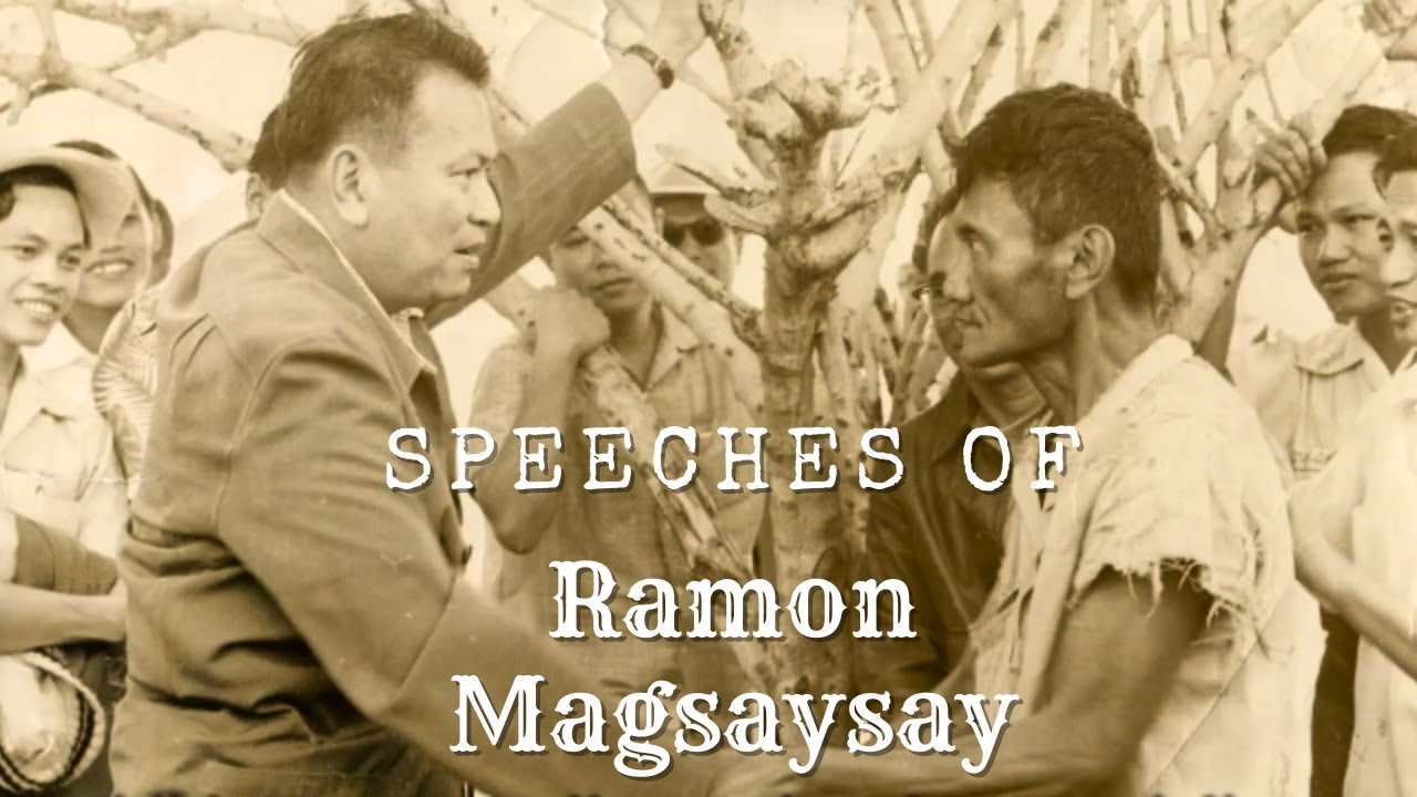 Philippines President Ramon F. Magsaysay (1953-1957) - Speech (in ...