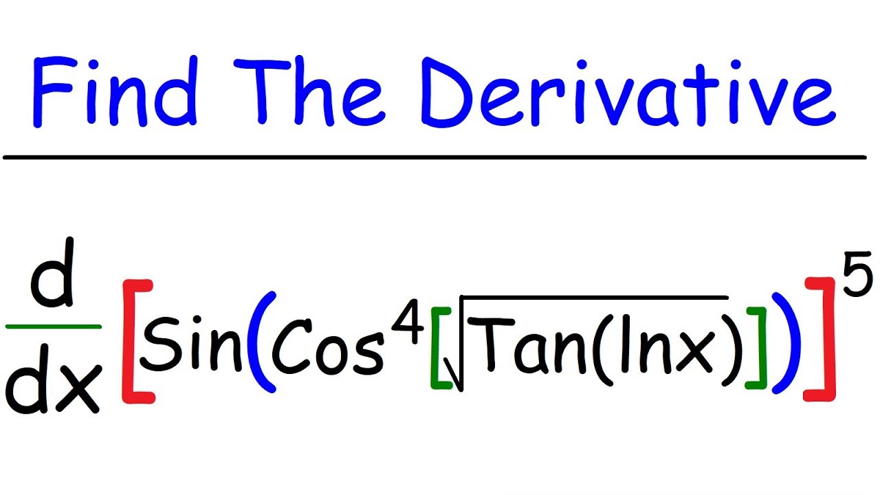 Calculus - Chain Rule - Derivatives - YouTube