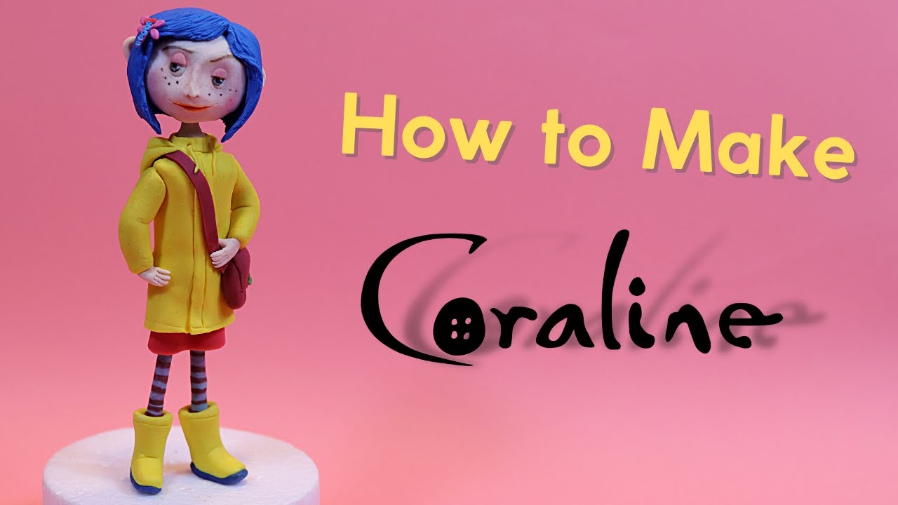 Coraline out of Fondant or Clay - Cake Topper - YouTube