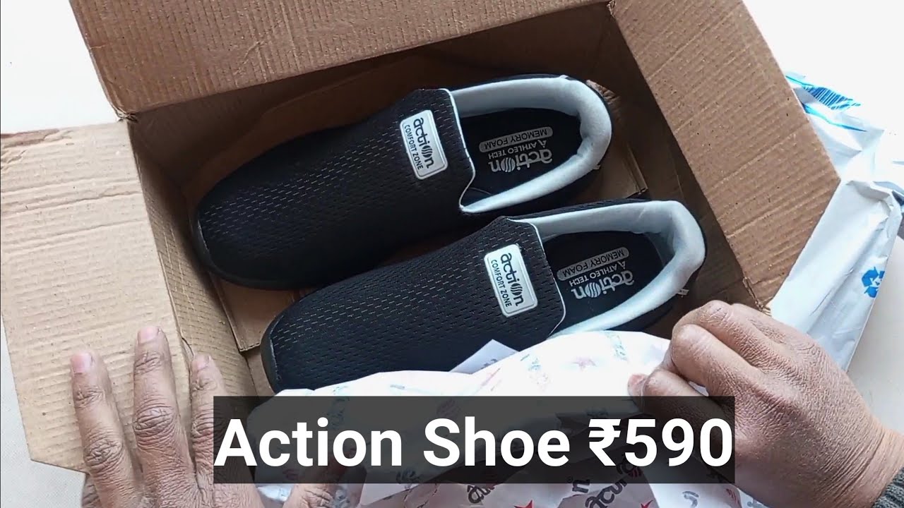 Action shoes unboxing buy from flipkart - YouTube