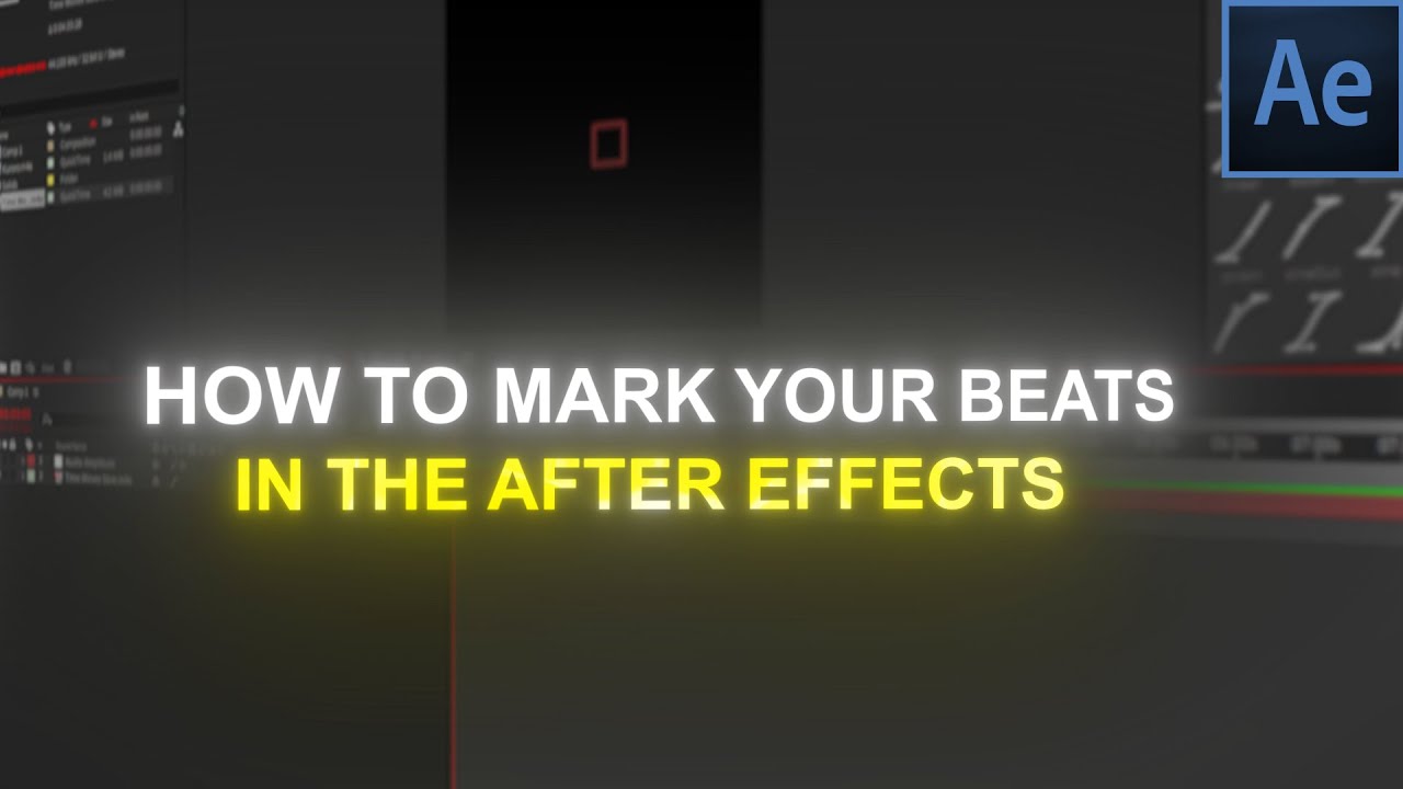 How to mark your beats under 1 minute | | After effetcs - YouTube