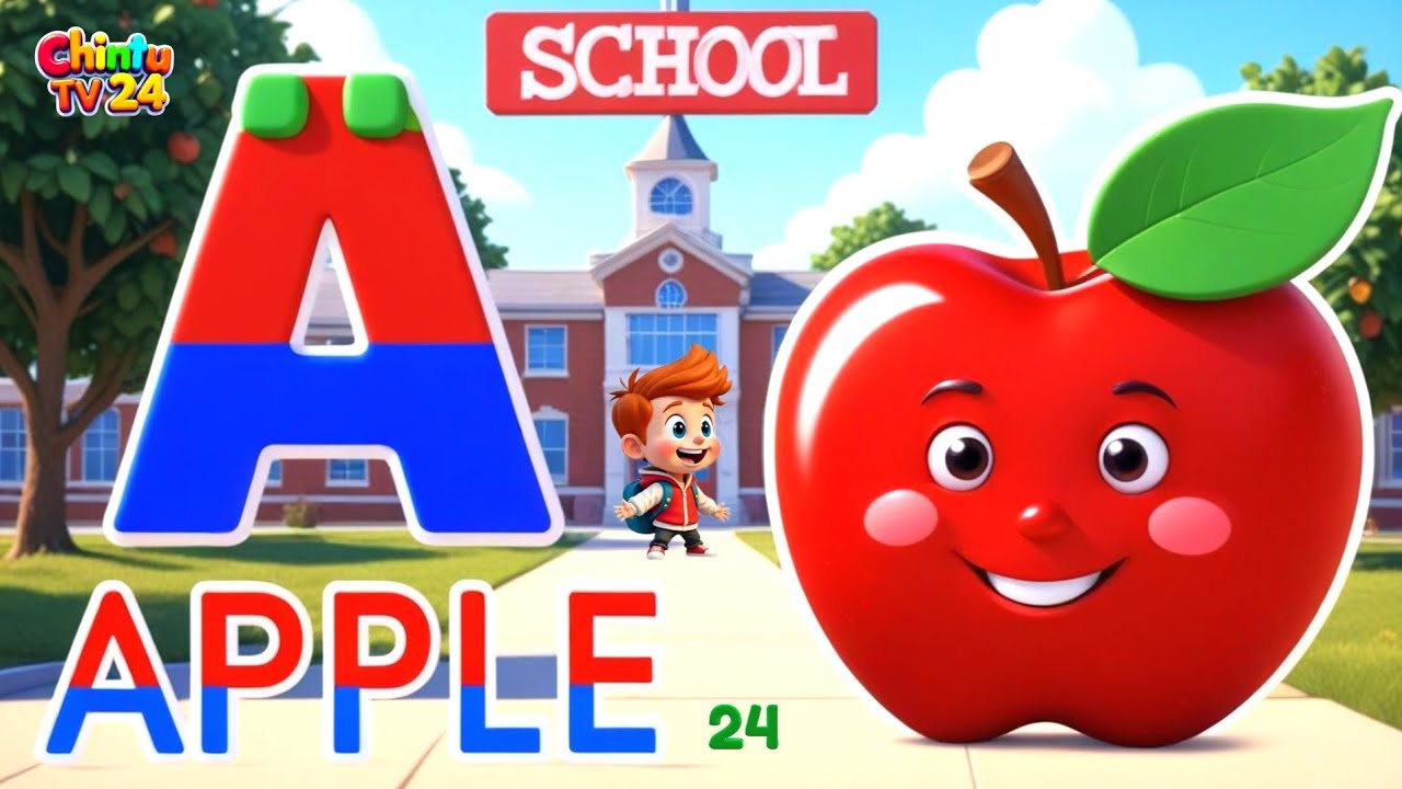A for Apple B for Ball Song | ABC Alphabet Phonics Song with Cartoons ...