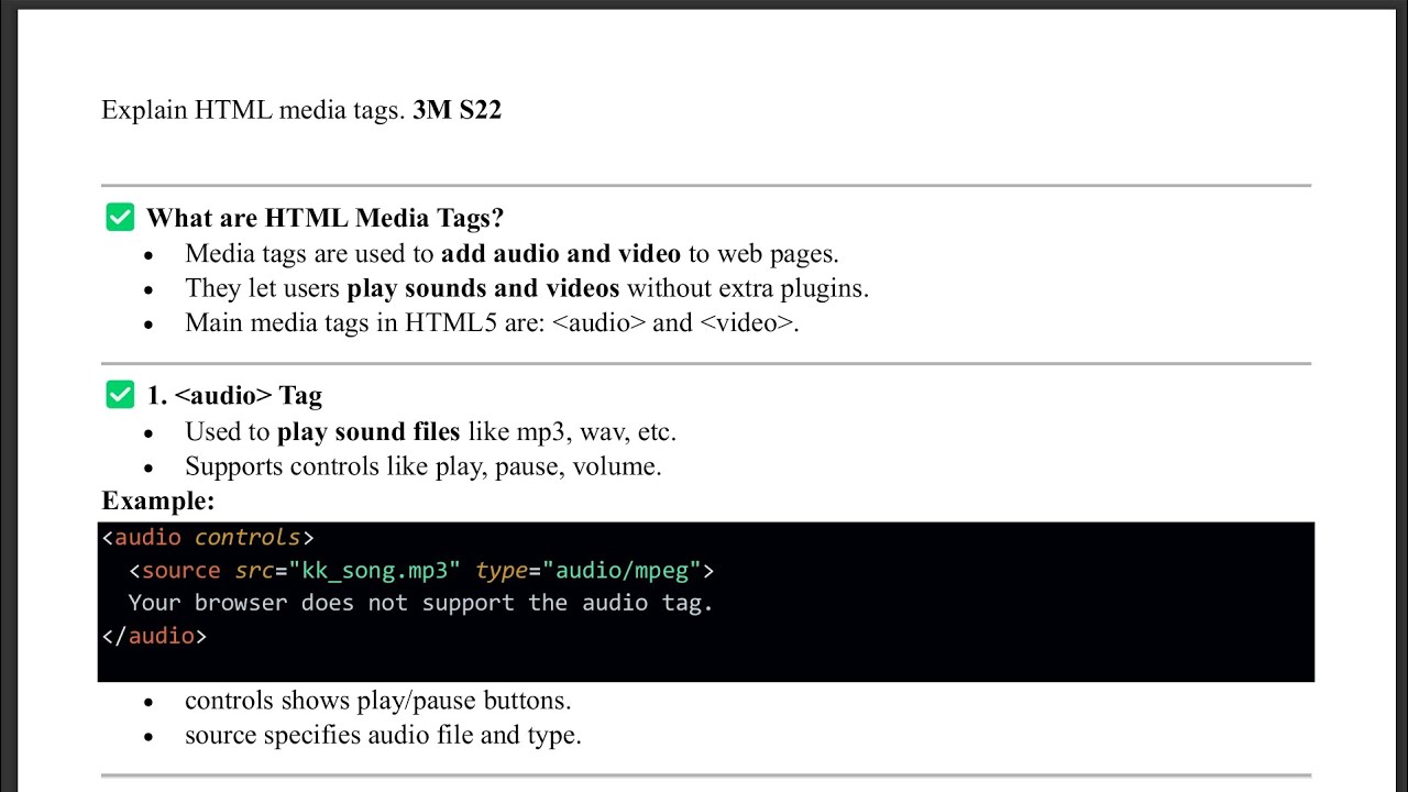 3.6 - HTML Media tags - WP - YouTube