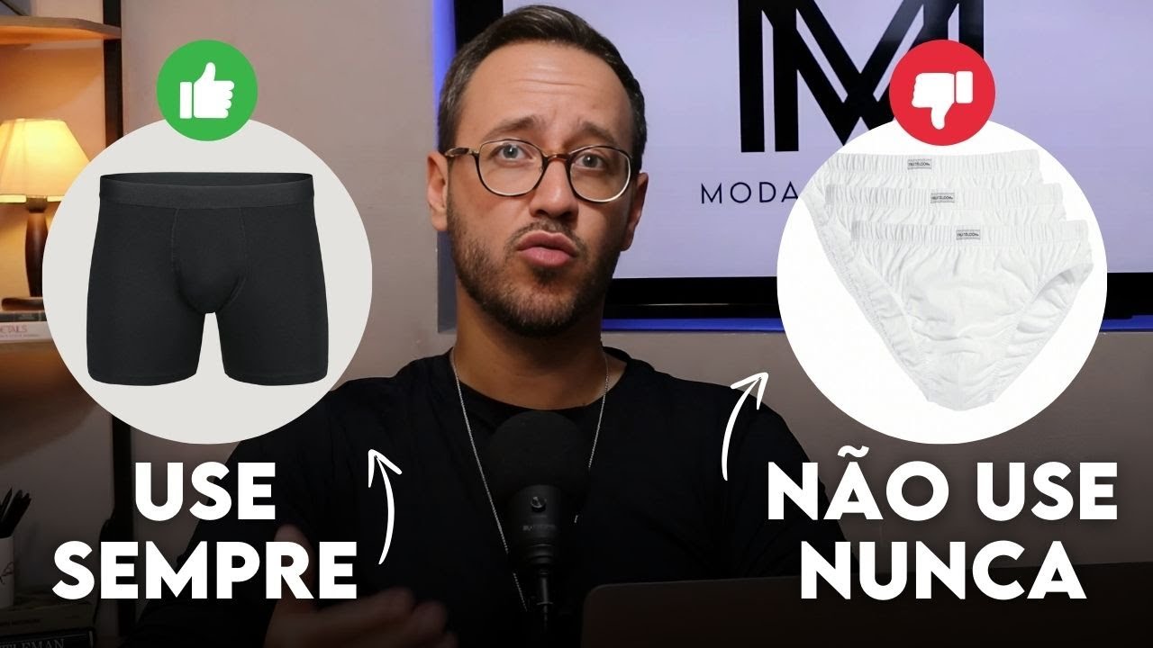 Guia completo do UNDERWEAR masculino: slip vs trunk vs boxer - YouTube
