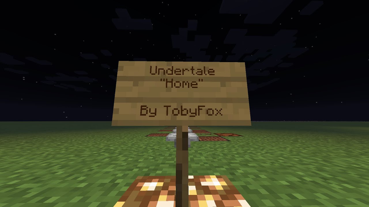 Undertale - Home, but on Minecraft noteblocks - YouTube