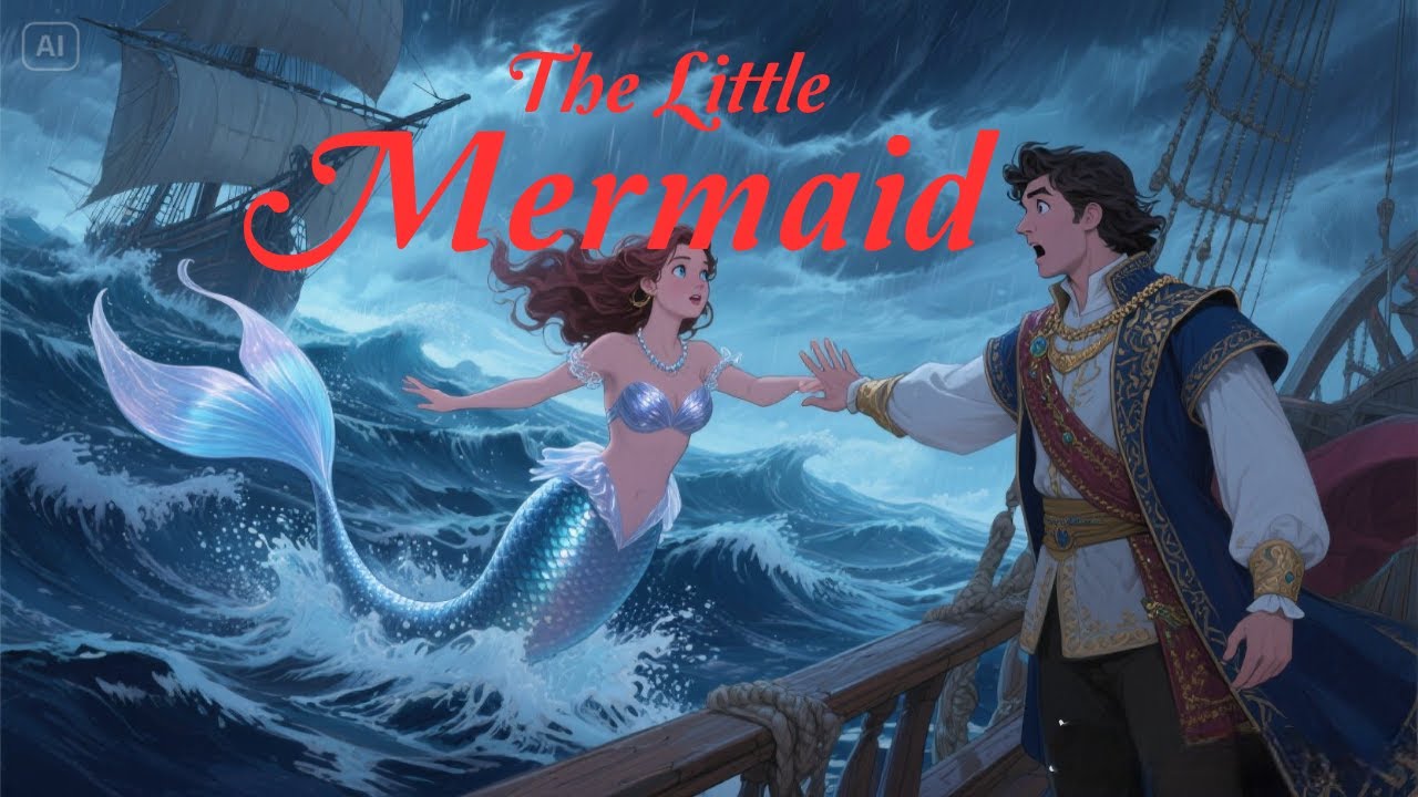 The Little Mermaid Story for Kids | Happy Ending Fairy Tale | Princess ...