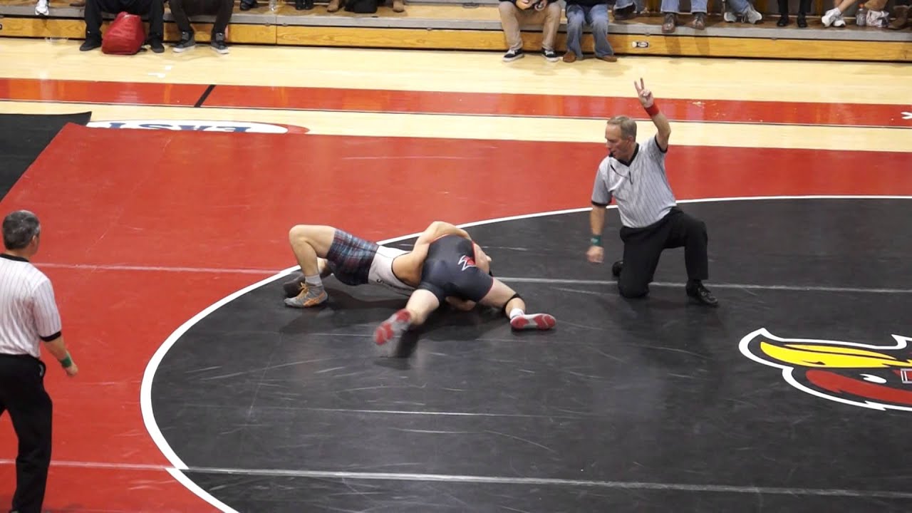 157 Dom Nania WJ vs Caleb Huff Alma - YouTube