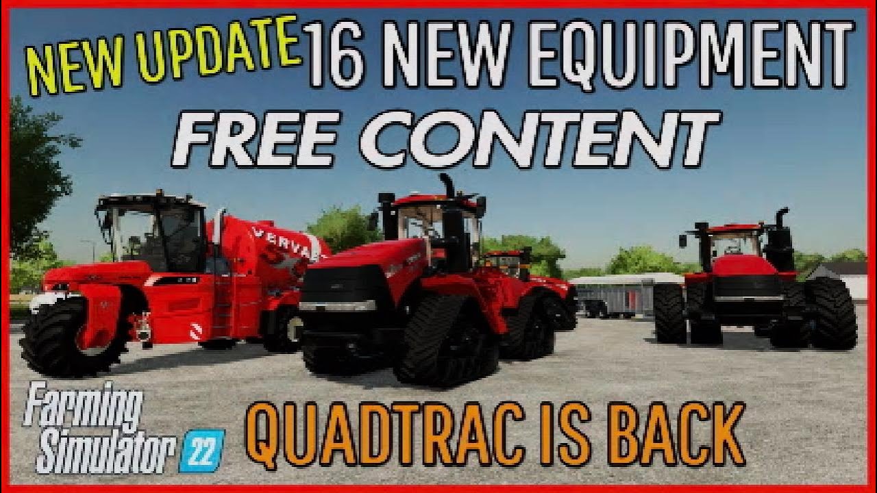 fs22 News UPDATE 1.2 OUT NOW FREE EQUIPMENT farming Simulator 22 ps5 ...